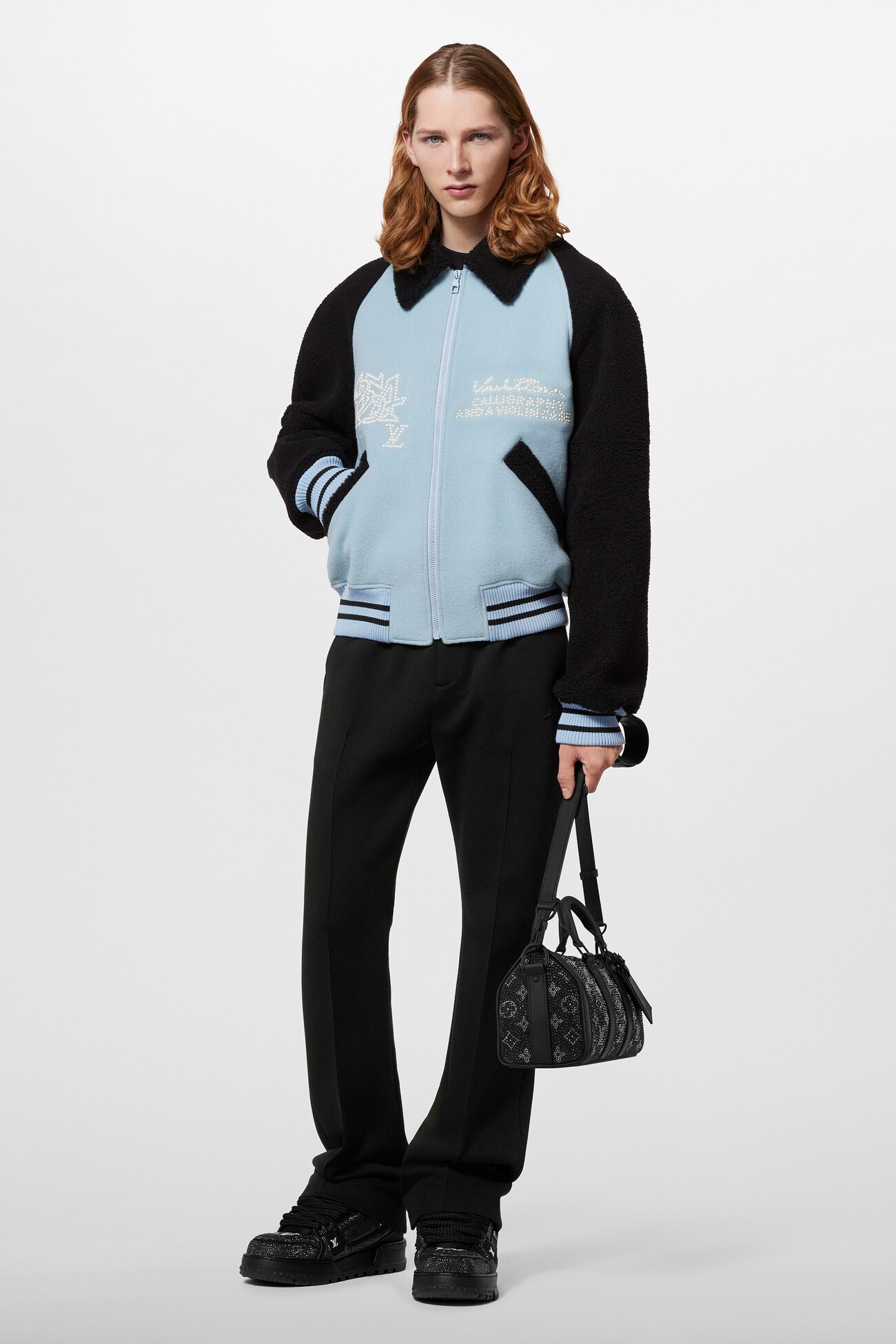 Shearling Wool Varsity Blouson - Men - Ready-to-Wear | LOUIS VUITTON